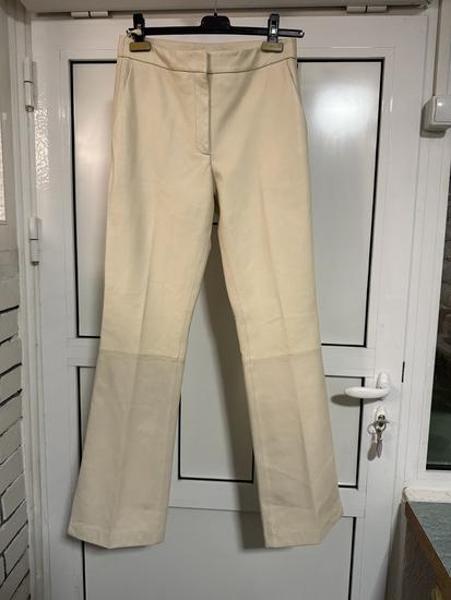 Kožne pantalone Massimo Dutti