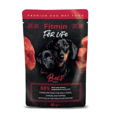 Fitmin Dog For Life Adult/Puppy Govedina Sa Inulinom Sos 85g