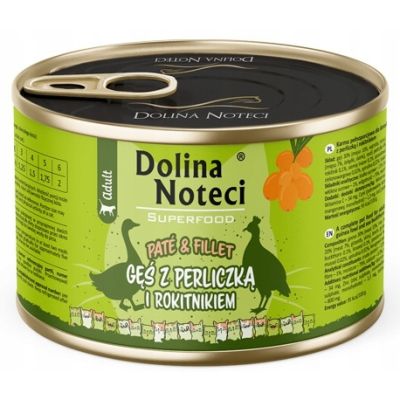 Dolina Noteci Superfood Cat Adult Pate & Fillet Guščetina sa Morkom i Pasjim Trnom 185g