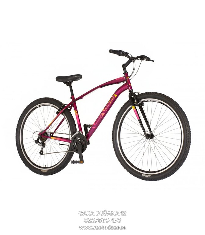 Bicikl Venssini Arcadia 29" bordo roze