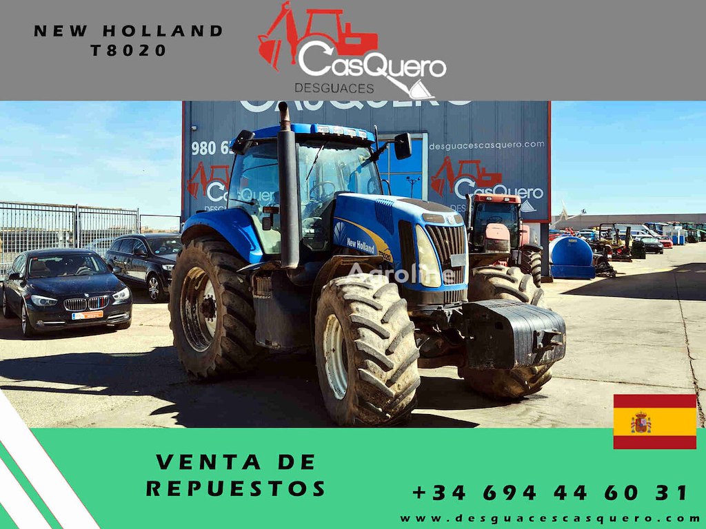 New Holland T8020 traktor točkaš po rezervnim delovima