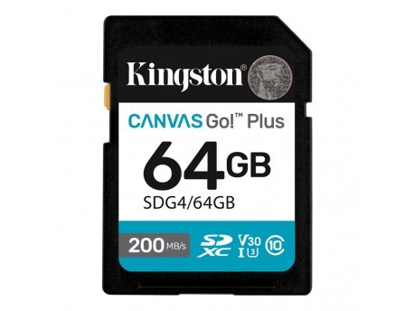 KINGSTON 64GB Canvas Go! Plus (SDG4/64GB)