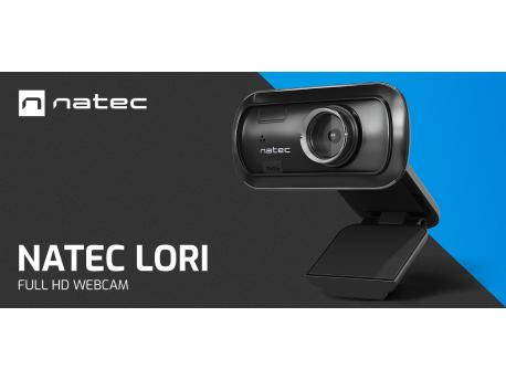 NATEC LORI, Web kamera, Full HD 1080p, Max. 30fps, crna (NKI-1671)