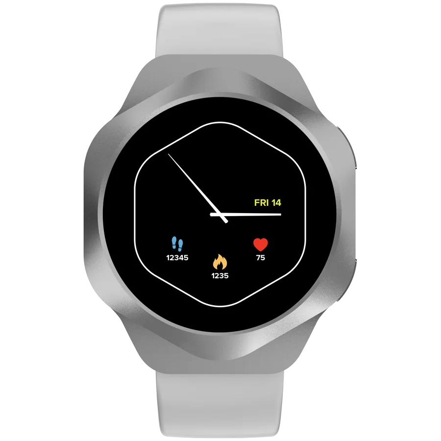 CANYON Smart Watch Hexagon 88 BT-CALL Silver