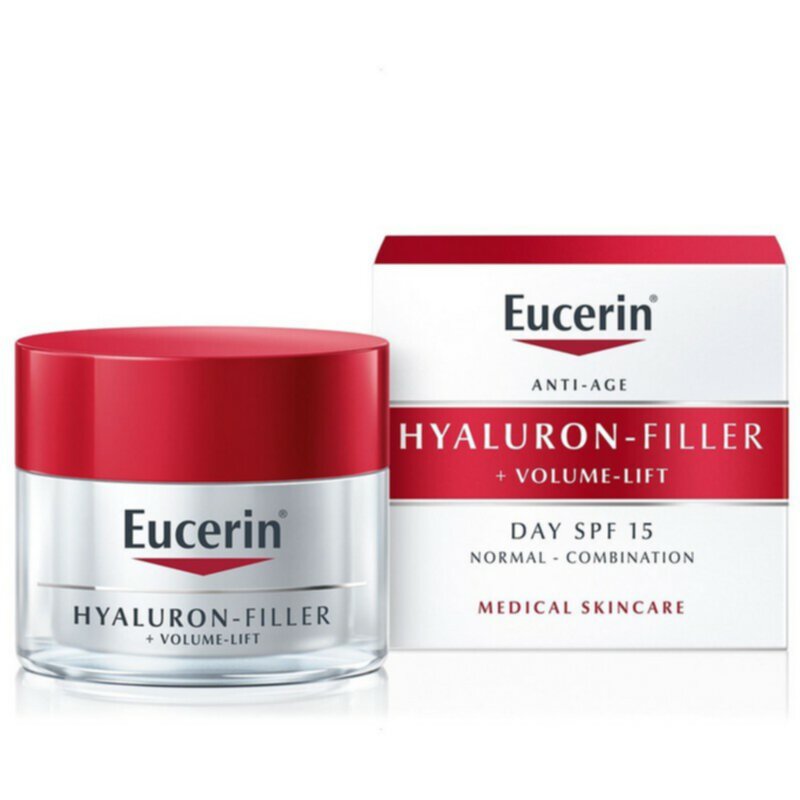 Eucerin Hyaluron-Filler + Volume-Lift dnevna krema za normalnu i mešovitu kožu spf15 50 ml