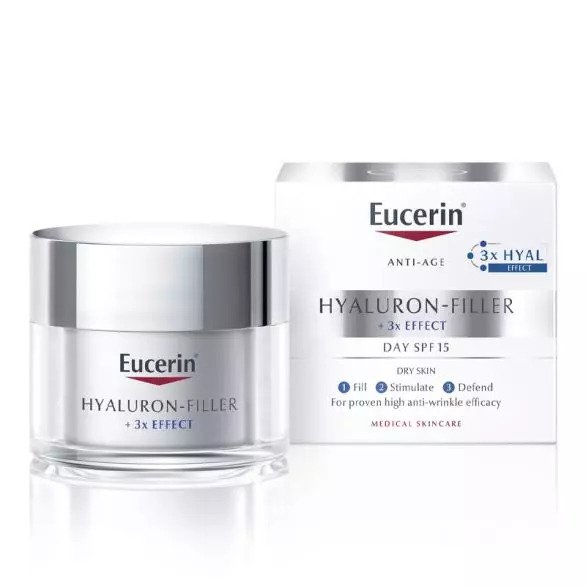 EUCERIN Hyaluron Filler, dnevna krema za suvu kožu