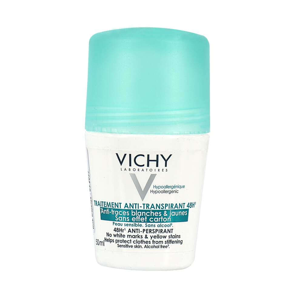 Vichy deodorant roll-on dezodorans protiv belih tragova i žutih fleka 50 ml