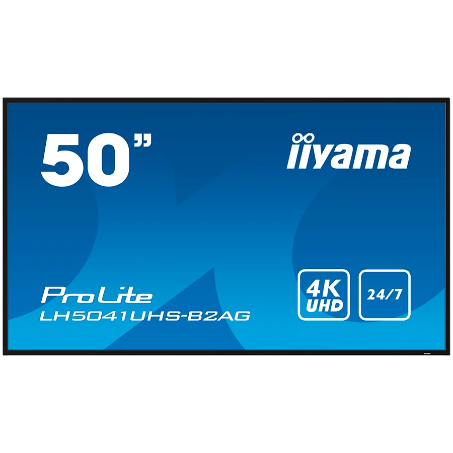 IIYAMA LFD PROLITE LH5041UHS-B2AG 50" Professional Digital Signage 4K 24/7 3840×2160 VA 16:9 500cd 5000:1 landscape, portrait