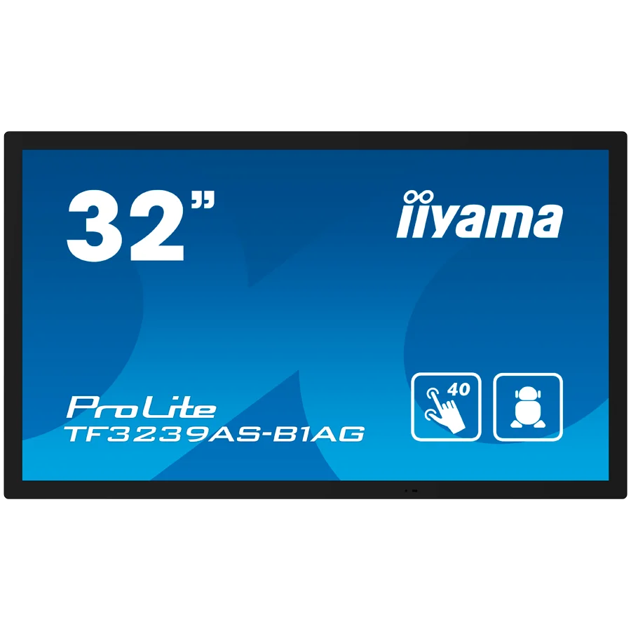 IIYAMA LFD TF3239AS-B1AG 32" 12pt Open Frame PCAP interactive large format display 500 cd/m² 8ms projective capacitive 12 points touch through-glass, temperature sensor with fan control