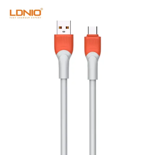 USB Data kabl LDNIO LS601 30W Fast Type C sivi 1m