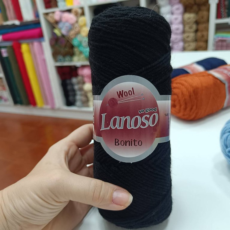 Lanoso BONITO vunica crna 960
