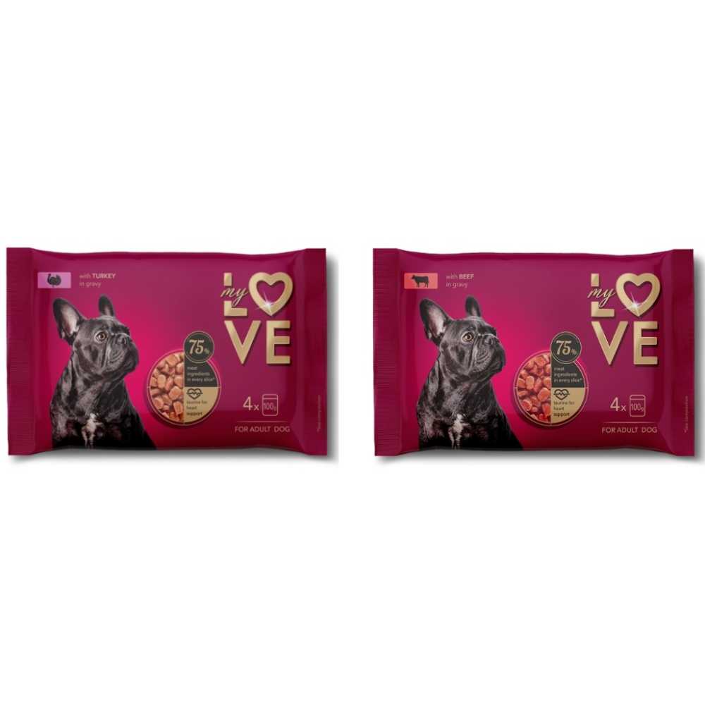 My Love sos za pse Dog Multipack - Govedina 4x100g