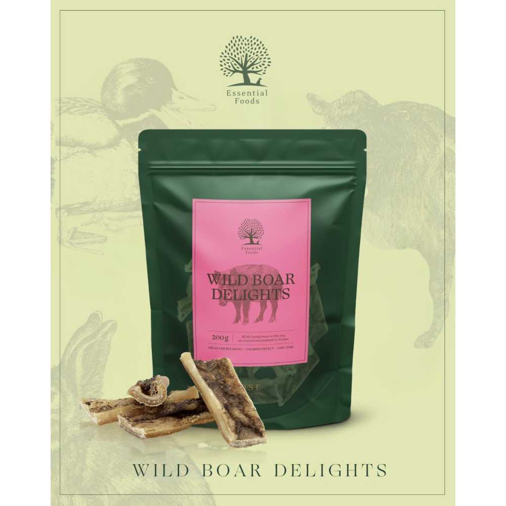 Essential poslastica za pse Wild boar 200g