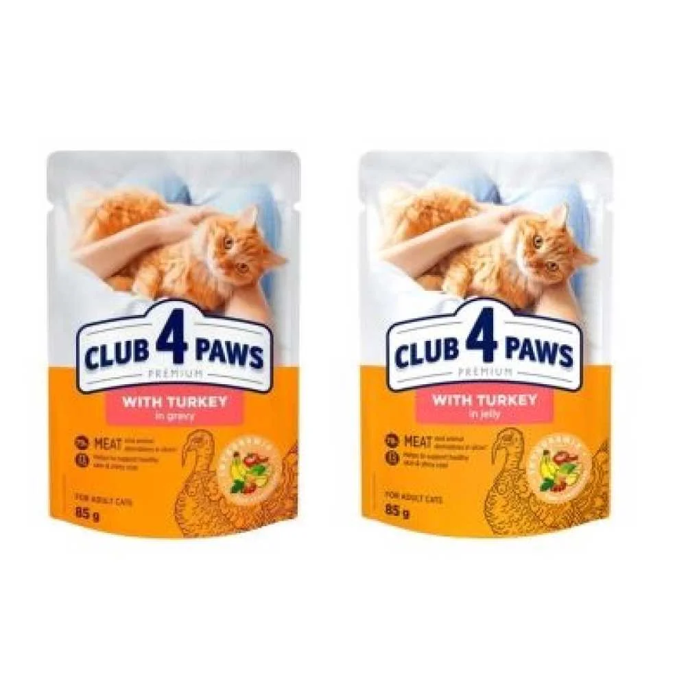 Club4Paws sos za mačke Cat - Ćuretina 85g
