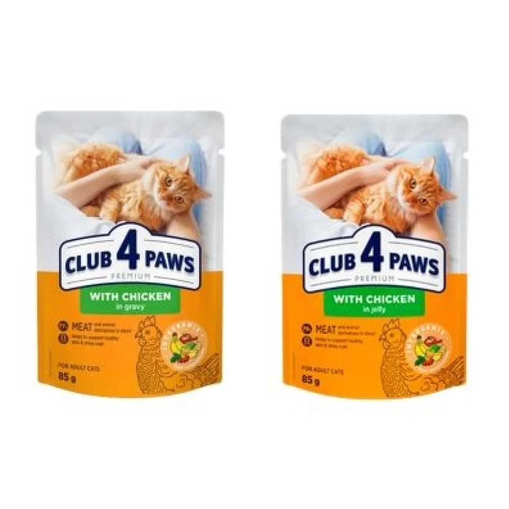 Club4Paws sos za mačke Cat - Piletina u želeu 85g