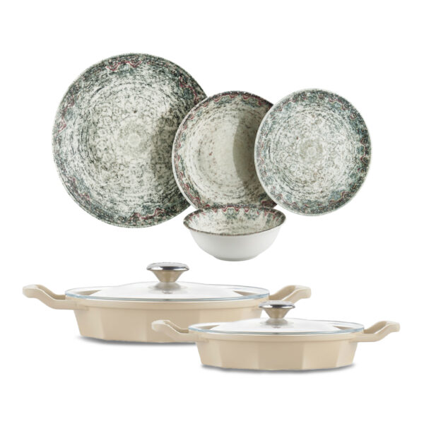 Porcelanski set za ručavanje 24/1 + Pasha Omlet – Luna + 3726