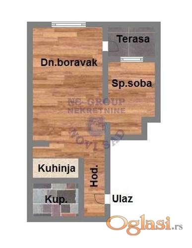 Dvosoban stan u izgradnji na Somborskom bulevaru