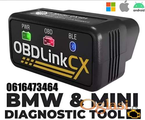 NOVO-OBDLink CX BLE Bluetooth OBD2 za Bimmercode iOS,Android