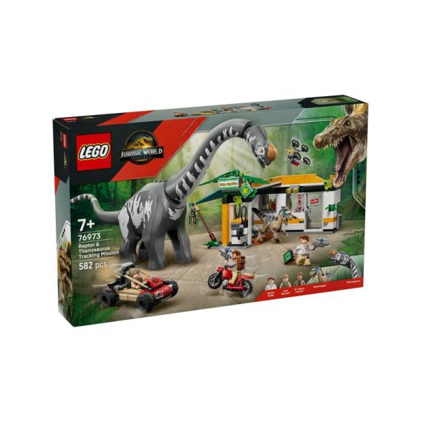 LEGO 76973 Misija praćenja raptora i titanosaurusa