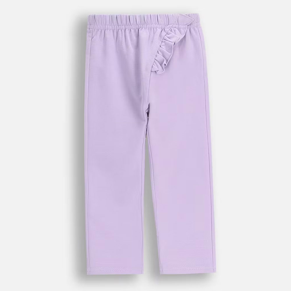 COCCODRILLO HAPPY PUPPY GIRL NEWBORN ljubičaste pantalone