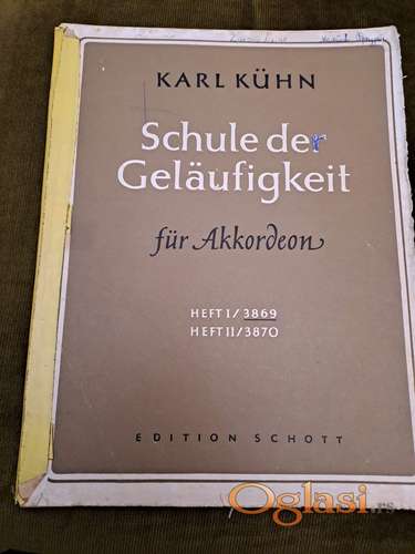 Karl Kuhn, Schule de Gelaufigkeit fur Akkordeon