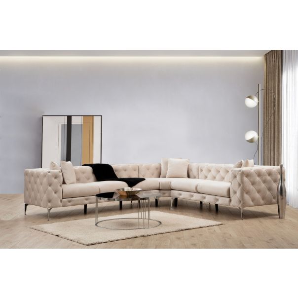 ATELIER DEL SOFA Ugaona garnitura Como, desna, krem