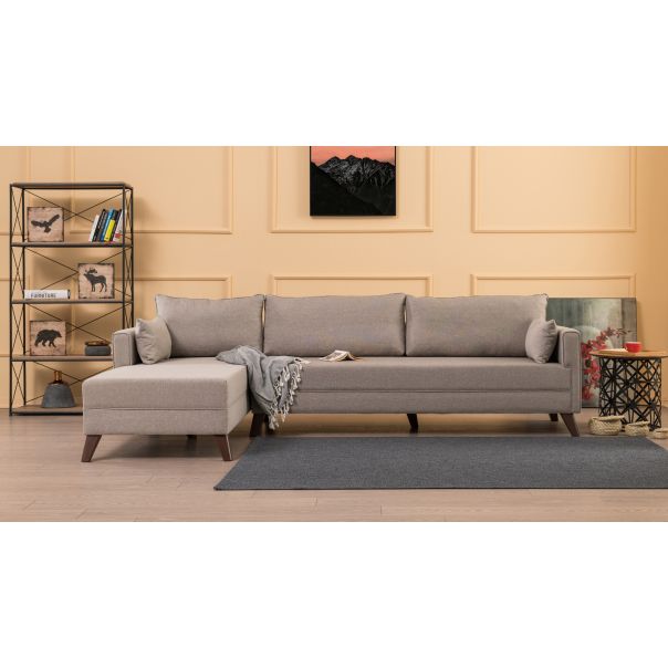 ATELIER DEL SOFA Ugaona garnitura Bella, leva, krem