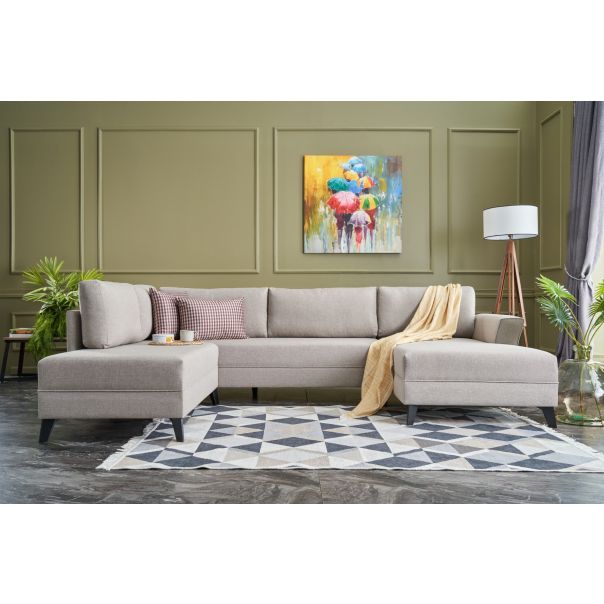 ATELIER DEL SOFA Ugaona garnitura Eris, krem