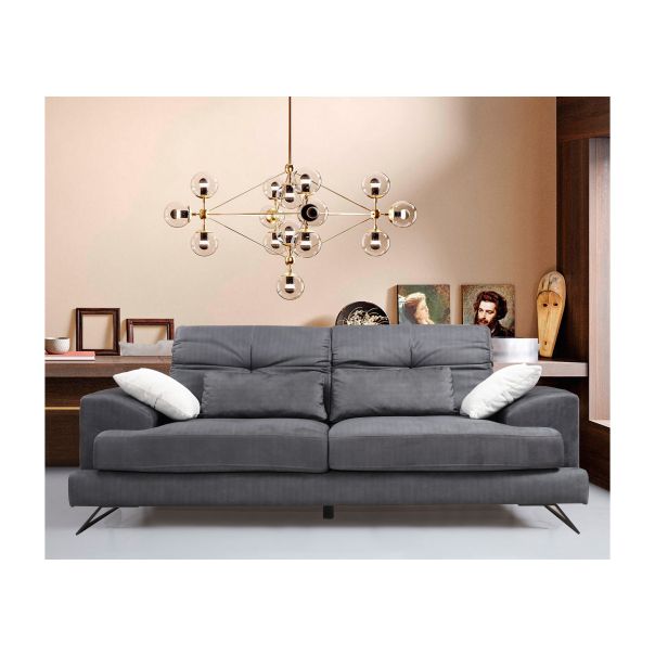 ATELIER DEL SOFA Dvosed Frido, antracit