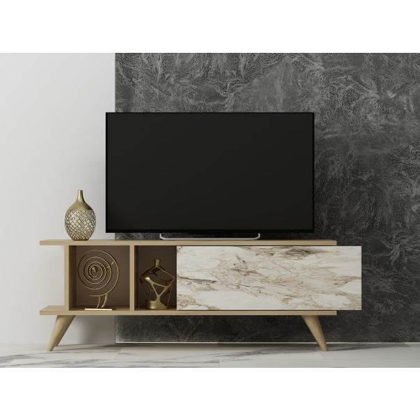 HANAH HOME TV komoda Liberty, svetlobraon/krem