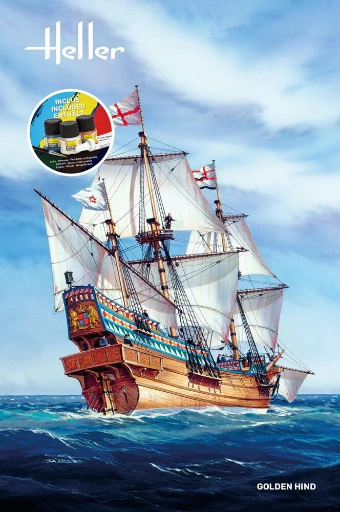 HELLER 1/96 Golden Hind (Starter Kit)