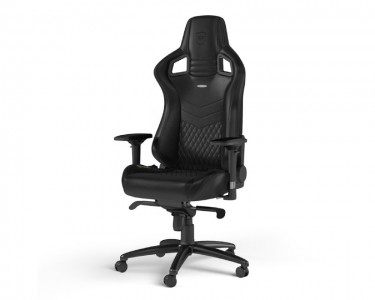NOBLECHAIRS EPIC Real Leather Gaming stolica crna