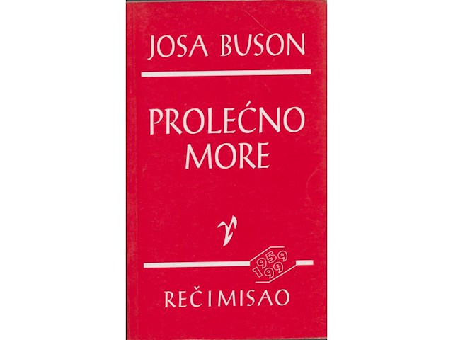 Josa Buson - PROLEĆNO MORE (Reč i misao br. 495)
