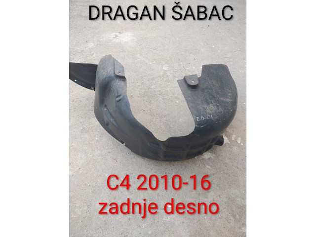 CITROEN C4 potkrilo zadnje desno 2010-16