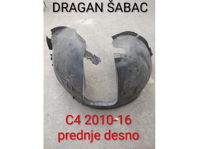 CITROEN C4 potkrilo prednje desno 2010-14