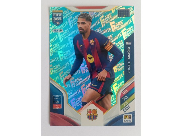 2026 FIFA 365 Adrenalyn XL Araujo FF Blue Parallel