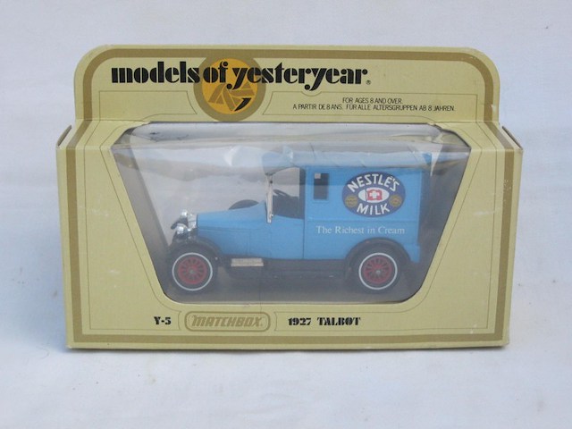 matchbox models of yesteryear talbot 1927