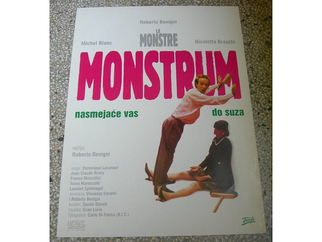 Monstrum (Roberto Benigni) - filmski plakat