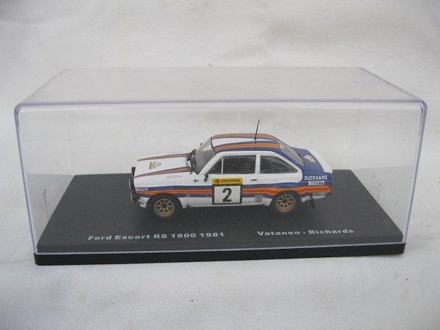 1:43 altaya ford escort RS1800