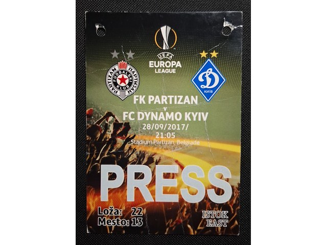 Partizan - Dinamo Kijev 28.09.2017. Akreditacija