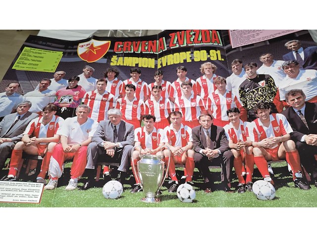Lot 5 postera Crvene Zvezde + 2 broja Postera