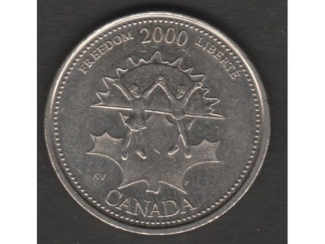 25 Cents (Freedom) - 2000 - Canada, Kanada