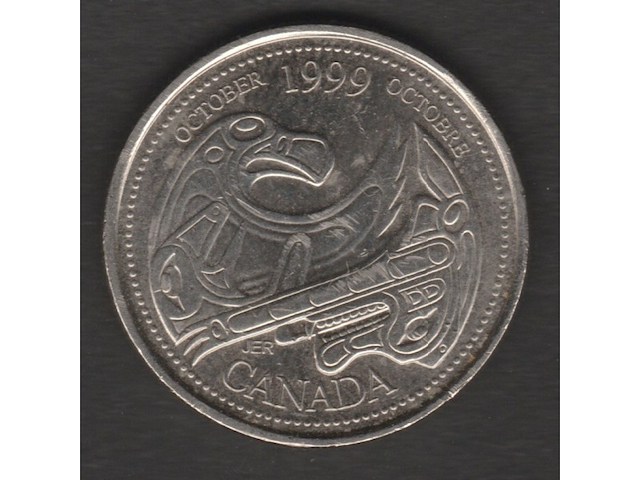 25 Cents (October) - 1999 - Canada, Kanada