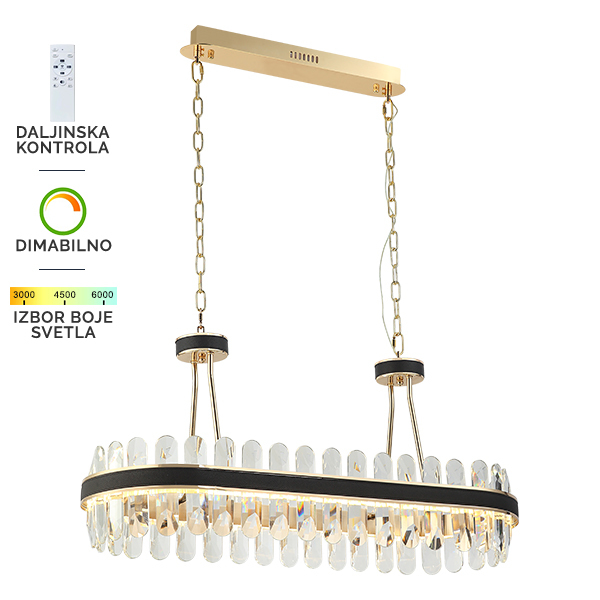 Forma LED visilica KP4003-100V BK+GDID: EK000779943