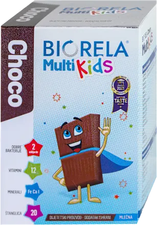 BIORELA
MultiKids štanglice - choco, 20 kom
Dodatak ishrani