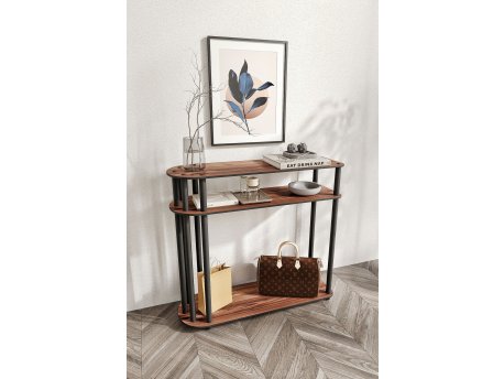 HANAH HOME Polica Caprio Walnut