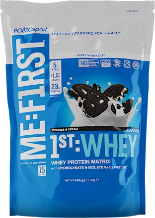POLLEOsport
1st Whey proteinski prah Cookies & Cream, 454 g