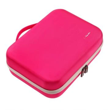APPLE VISION PRO MR HEADSET STORAGE BAG PROTECTIVE CARRYING CASE WITH TELESCOPIC HANDLE - ROSE