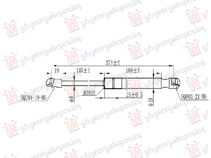 AMORTIZER HAUBE (373L-320N)
