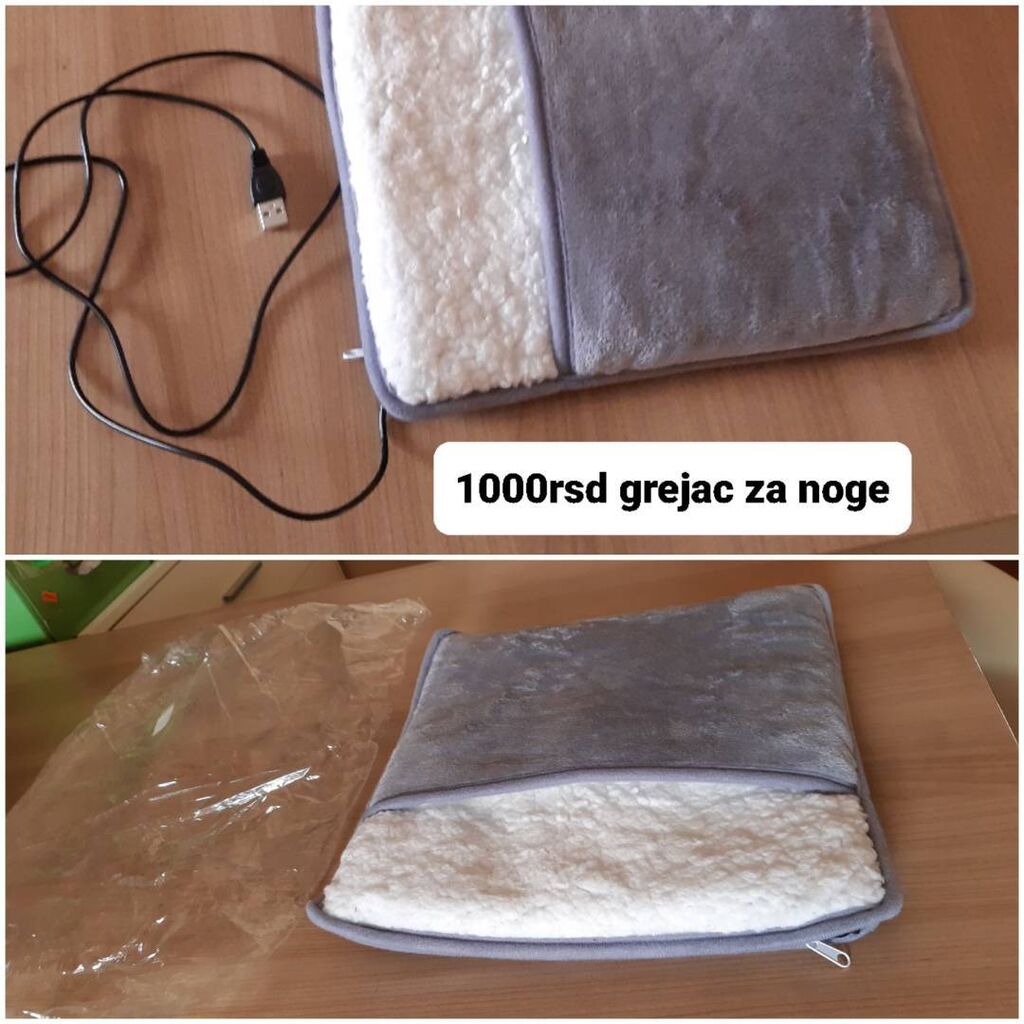 USB grejač za noge - Mekani grejač u obliku džepa/papuče za obe noge